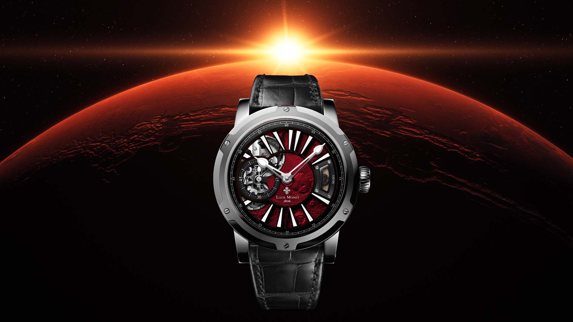 Mars Red Edition | Mars meteorite on the wrist by Louis Moinet