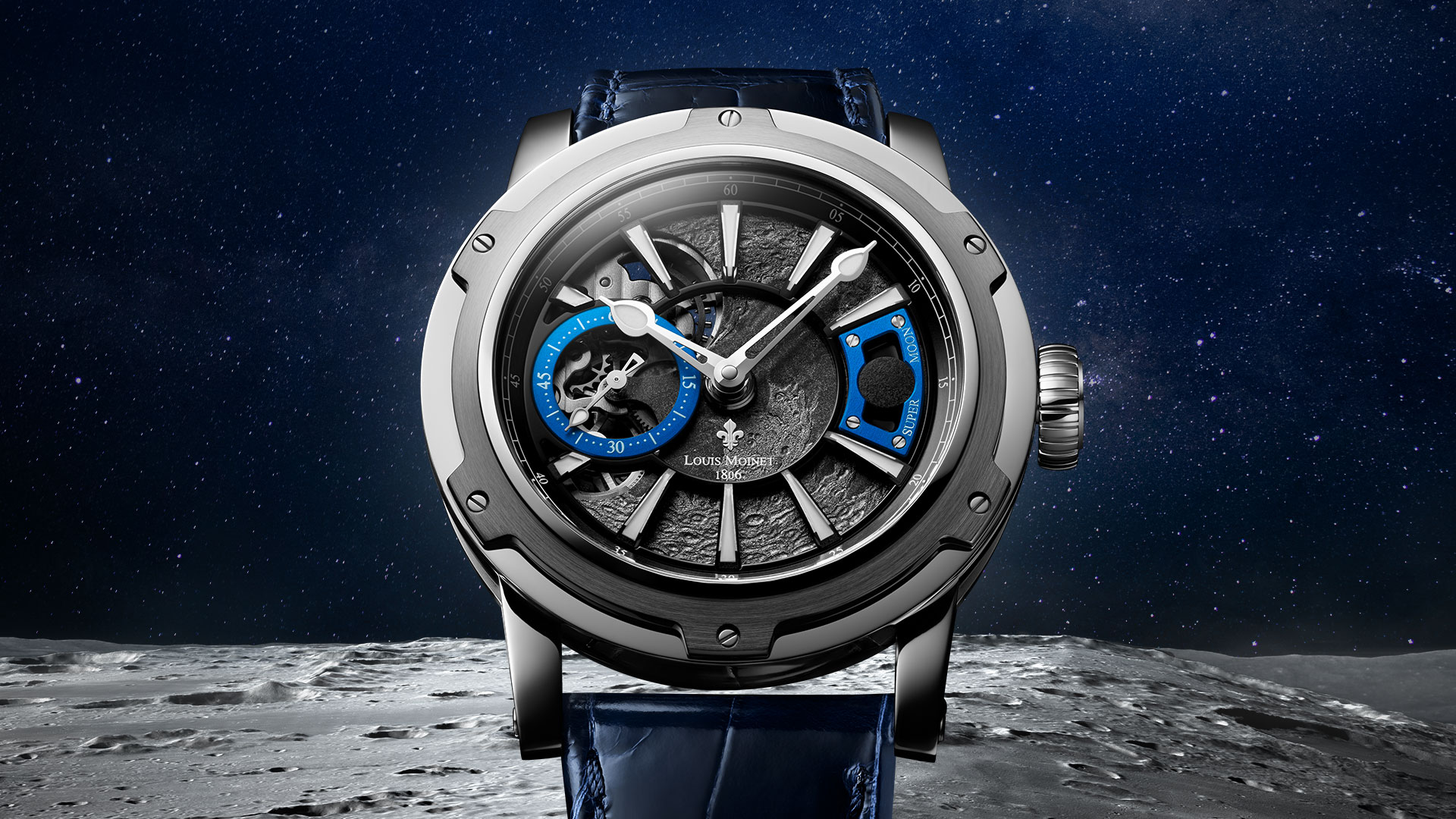 Super Moon - a character-filled creation - by Louis Moinet