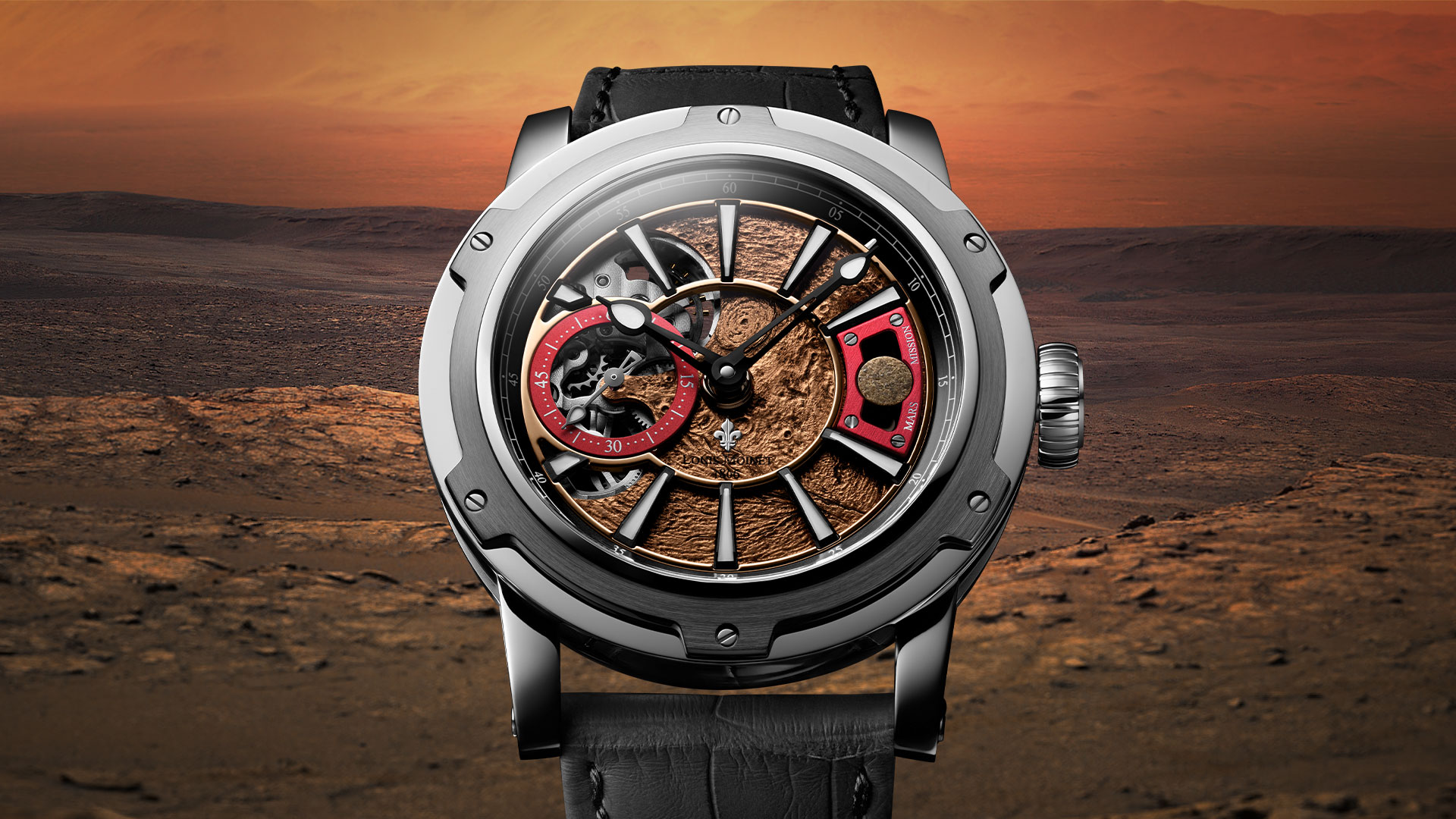 Mars Mission - A fragment of Mars on your wrist - by Louis Moinet